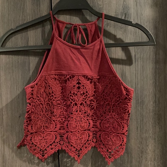 Garage | Tops | Garage Lace Halter Top | Poshmark